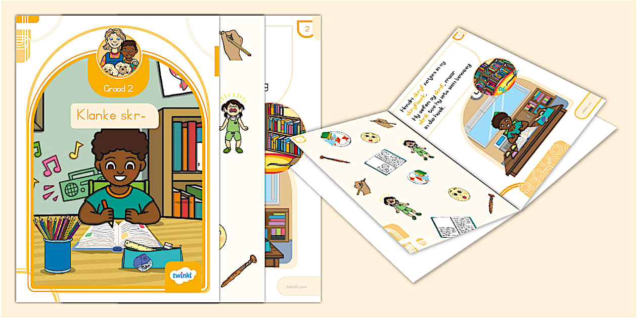 Graad 2 Klanke Leesboek skr- (teacher made) - Twinkl