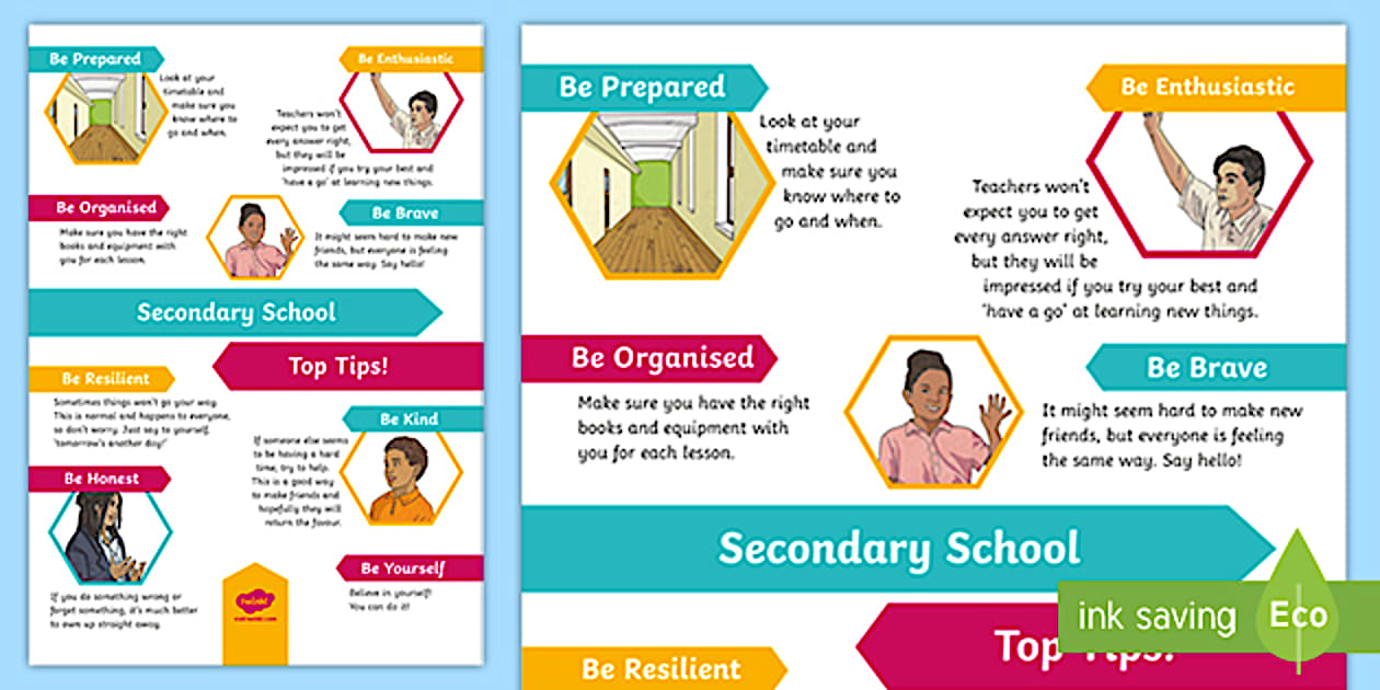 Top Tips for Surviving Secondary School - Year 6 Transition to Year 7
