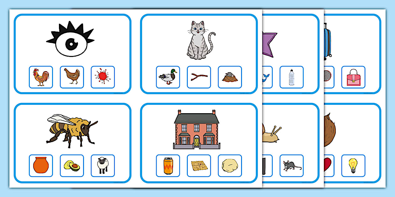 Ficha de actividad: Tarjetas con rimas (teacher made)