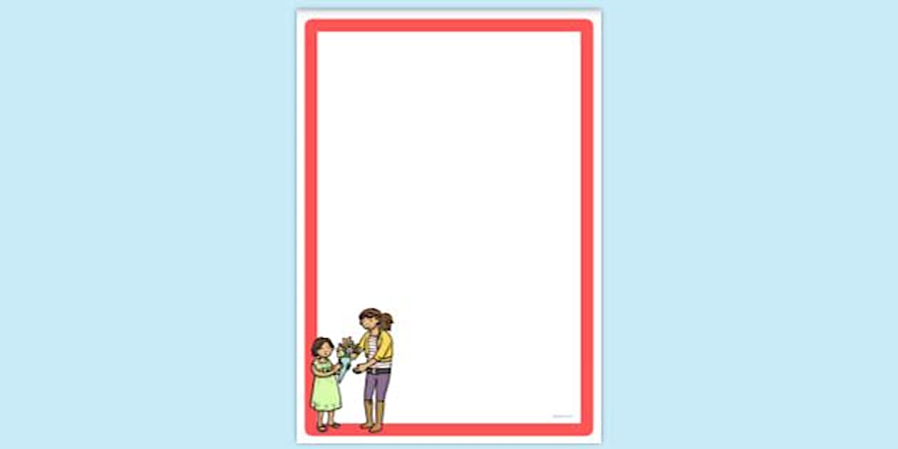 Printable Mother's Day Page Border | Page Borders | Twinkl