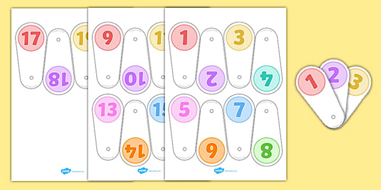 Counting to 20 Fan (teacher made) - Twinkl