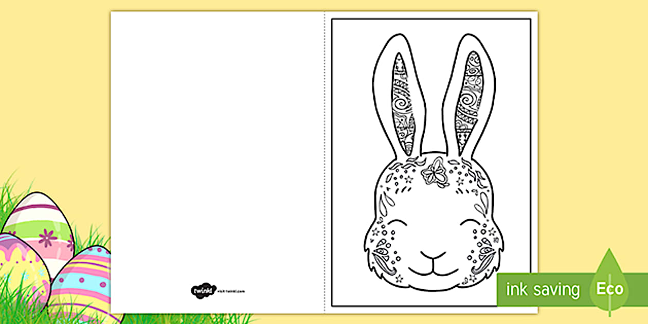 Easter Bunny Cards – Mindfulness Colouring Activity – KS1