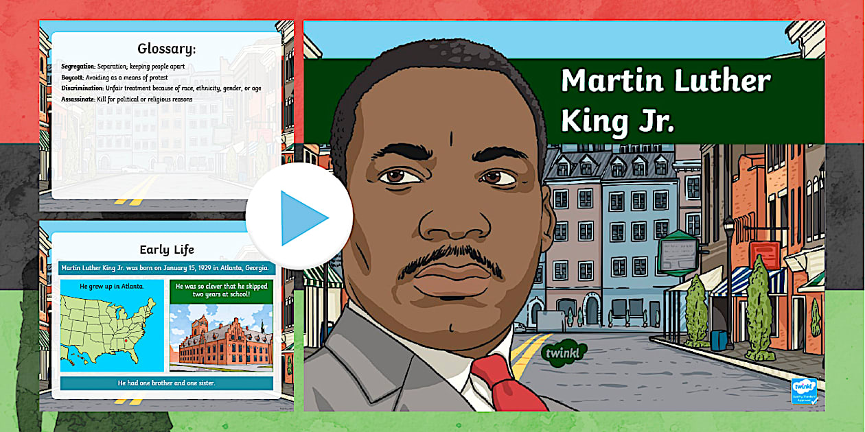 PowerPoint on the Life Story of Martin Luther King Jr. - KS2