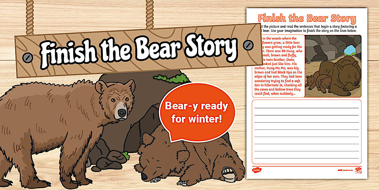 Finish the Bear Story Worksheet