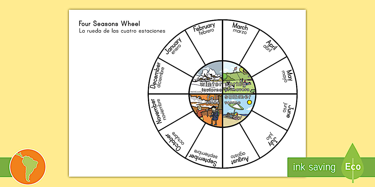 Four Seasons Wheel English/Spanish - Four Seasons Wheel