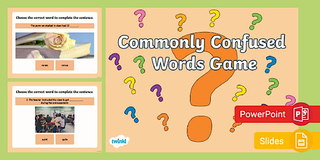 Commonly Confused Words Game | Resource | Twinkl USA