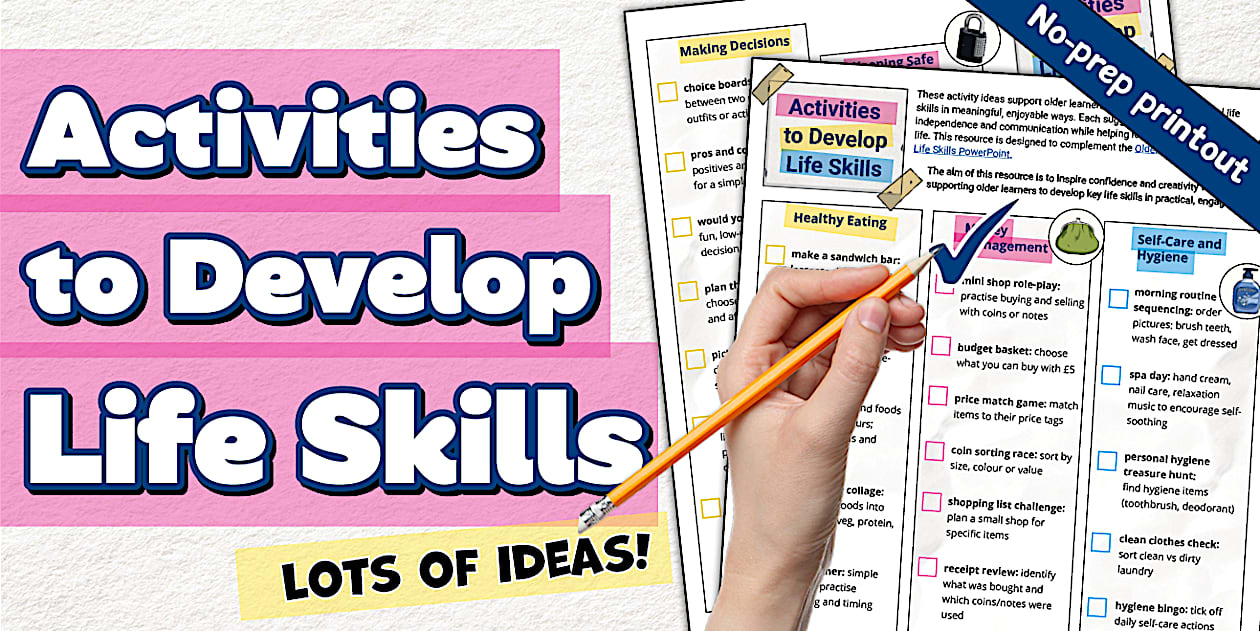 SEND Older Learner: Life Skills Activities