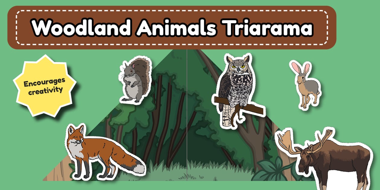 Woodland Animals Triarama Craft
