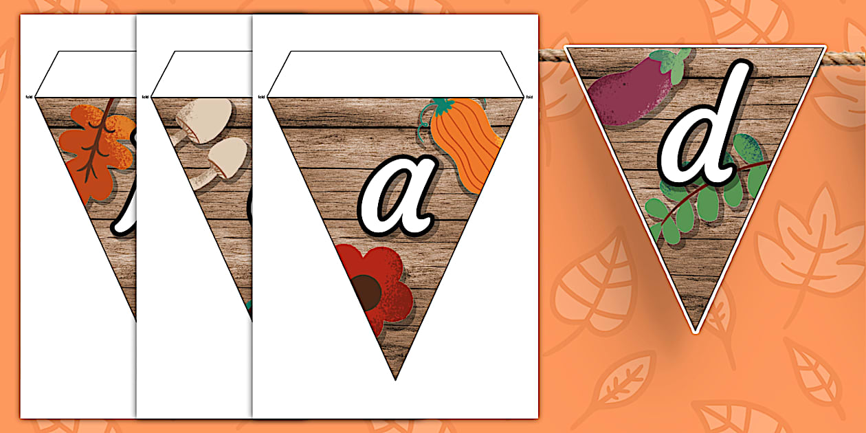 Autumn Market-Themed Reading Corner Display Bunting - Twinkl