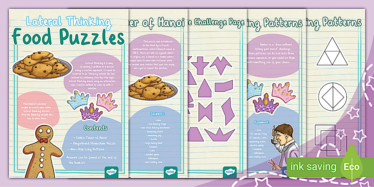 Lateral Thinking Food Puzzles | Parents Teaching Support