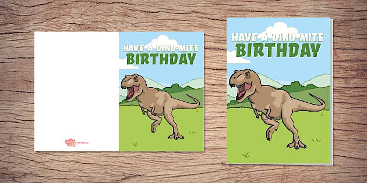 Have a Dino-mite Birthday Card | Twinkl Party