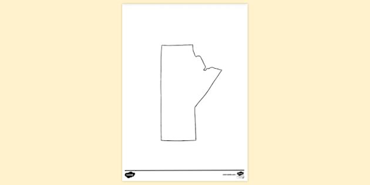 Manitoba Canada Colouring Sheet | Colouring Sheets - Twinkl