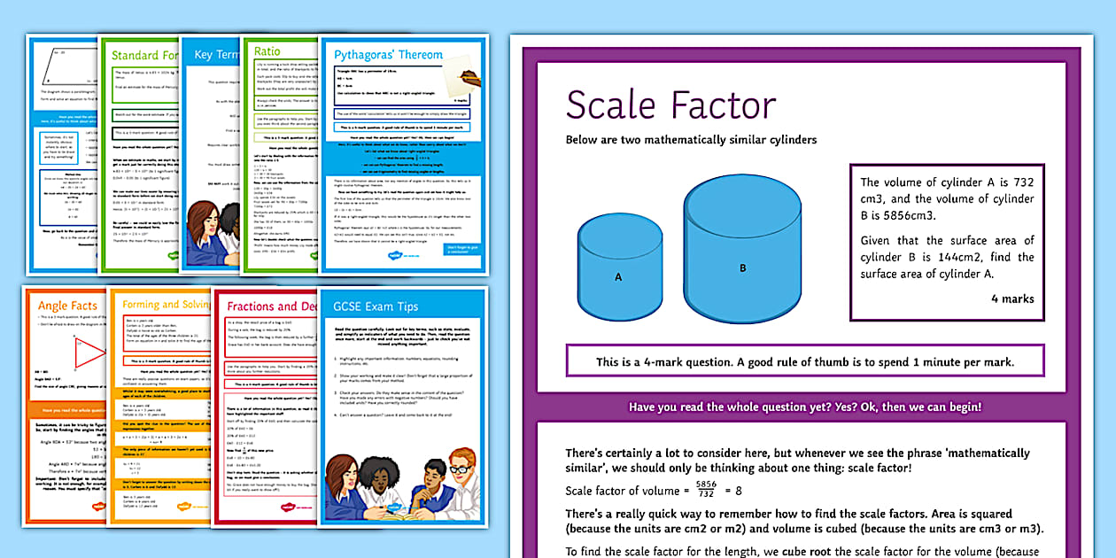 GCSE Maths Exam Tips and Techniques Display Posters - Twinkl