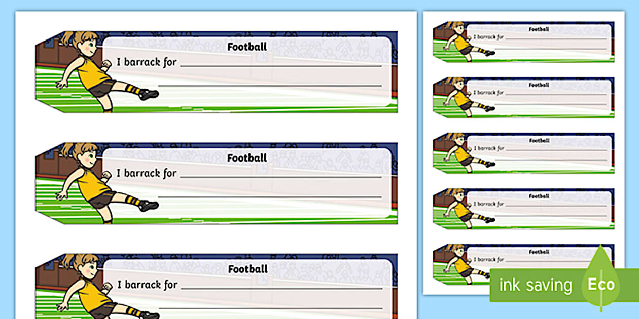 TAS Football Paper Chain (teacher made) - Twinkl