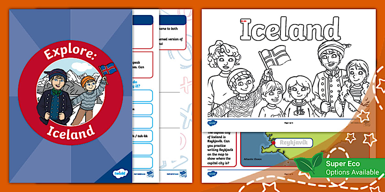 Explore: Iceland Activity Booklet - EYFS (teacher made)