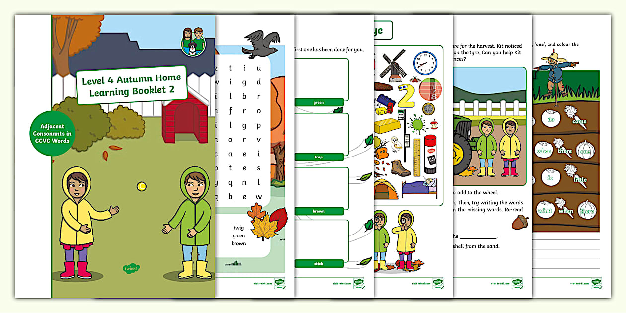 CCVC Word Home Learning Booklet - Primary Resources