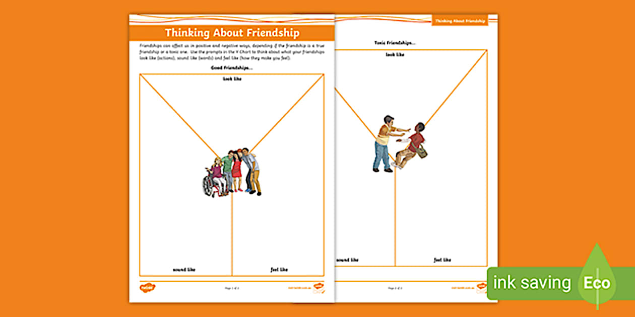 Years 3-6 Thinking About Friendship Y Chart