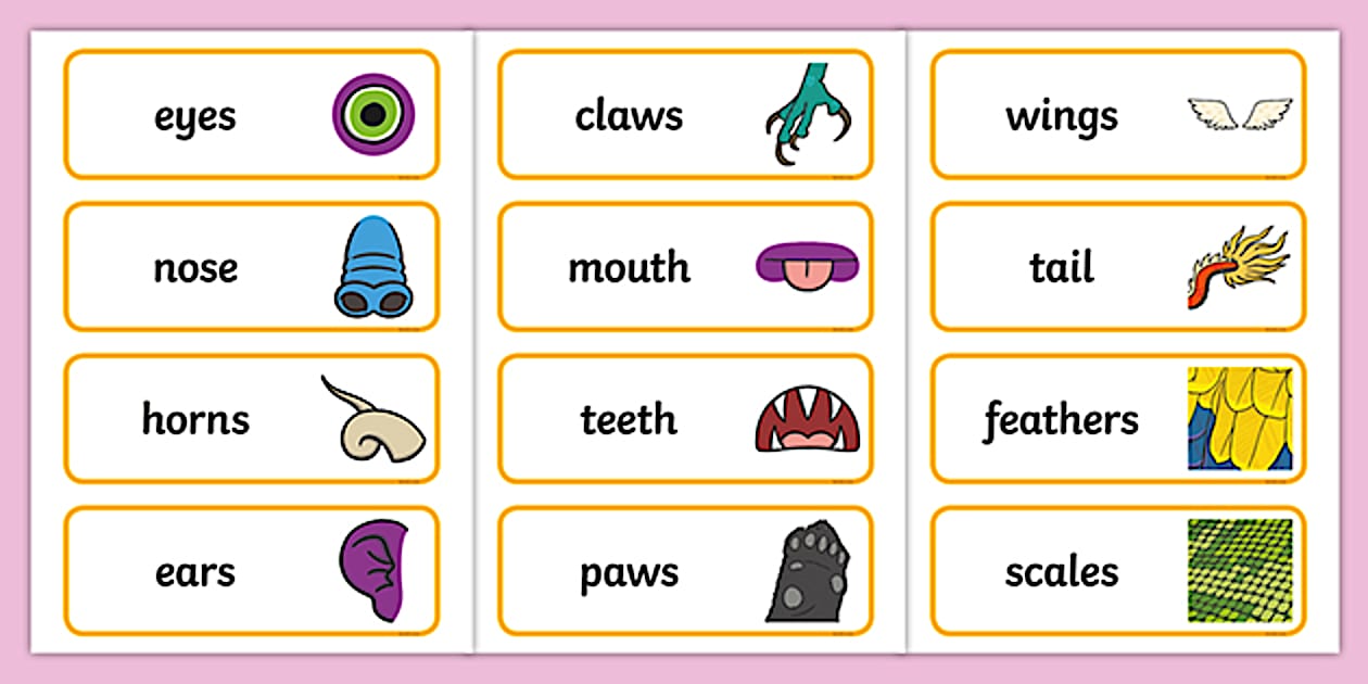 Imaginary Creatures Word Cards (teacher made) - Twinkl