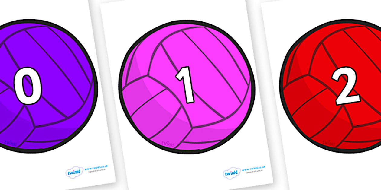 Numbers 0-100 on Water Polo Balls (teacher made) - Twinkl