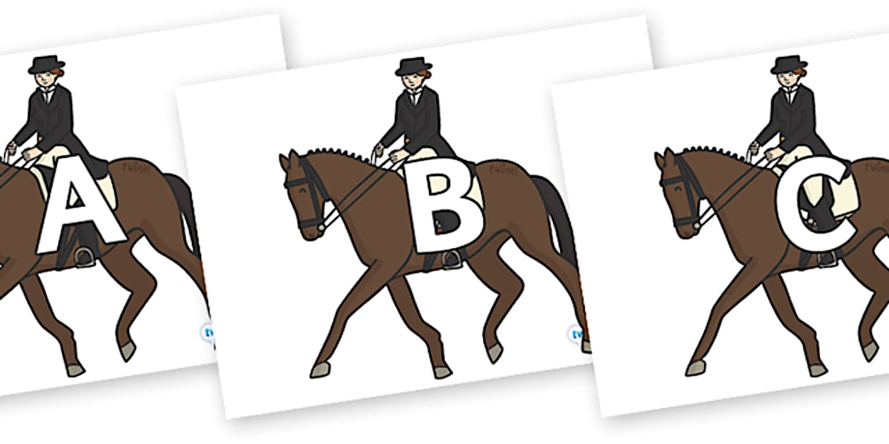 A-Z Alphabet on Equestrian (Horses) (teacher made) - Twinkl
