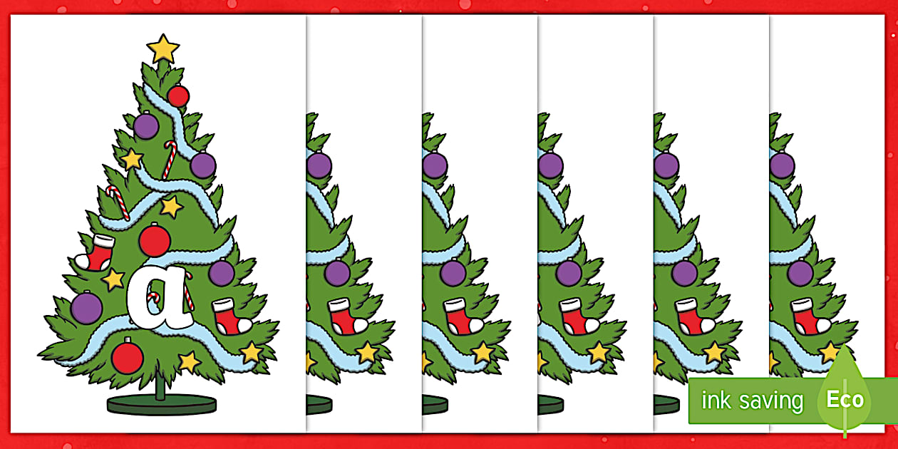 Letter Christmas Tree Decorations - Christmas Display Ideas