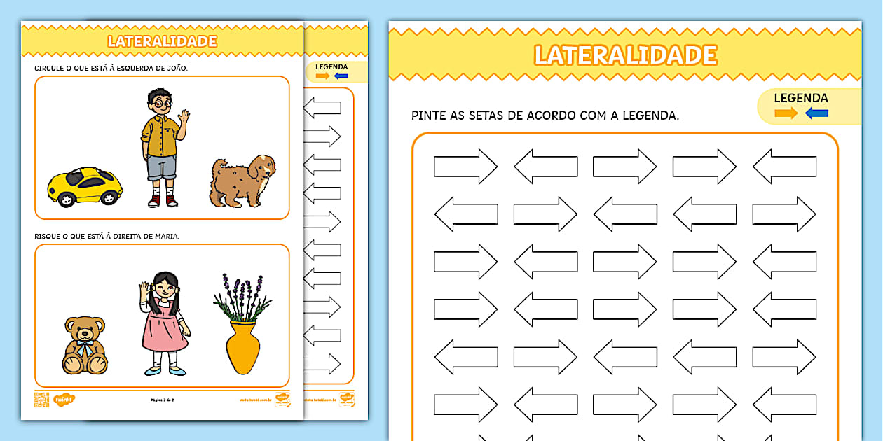 Lateralidade para alunos com autismo (l'enseignant a fait)