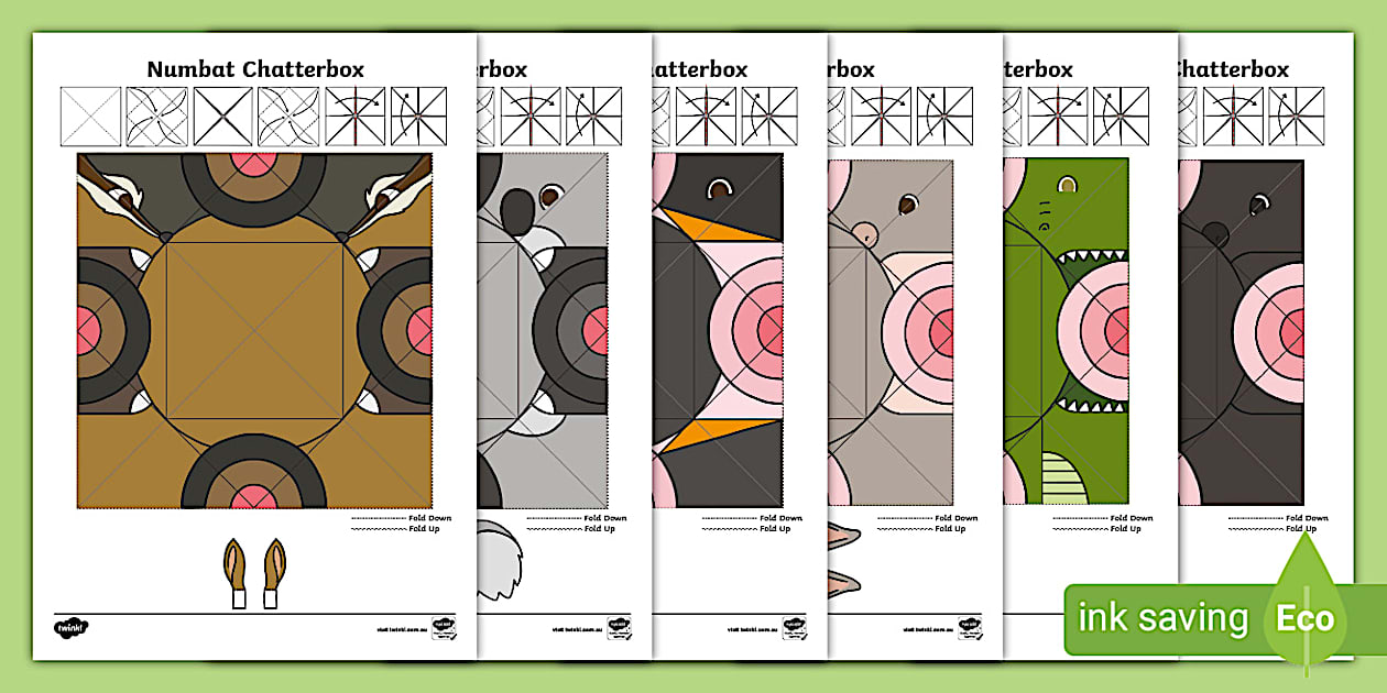 Australian Animals Paper Craft Puppets (teacher made)