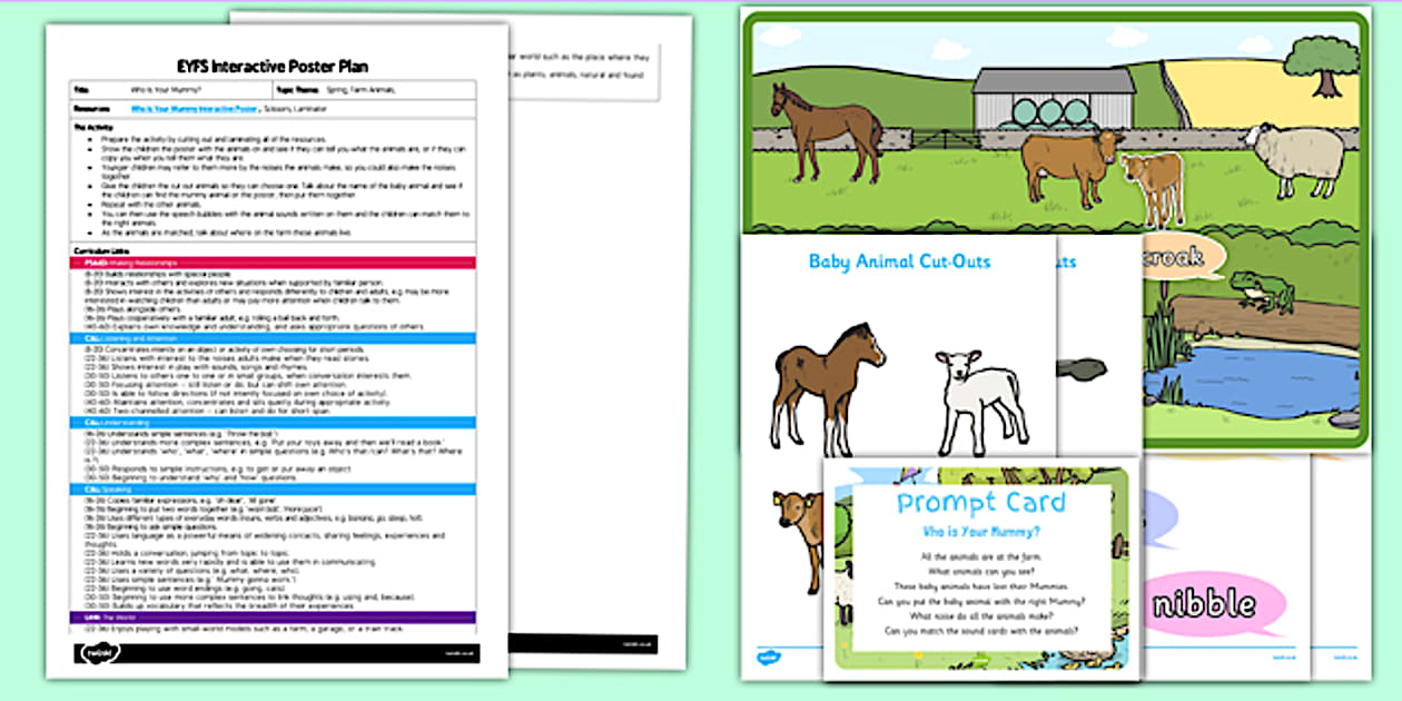 Who Is Your Mummy? EYFS Interactive Poster Plan and Resource Pack