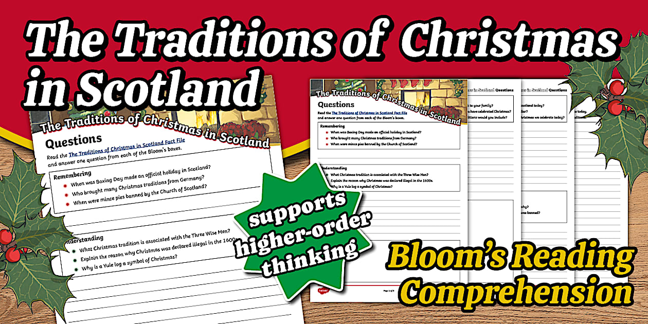 The Traditions of Christmas in Scotland Bloom's Questions