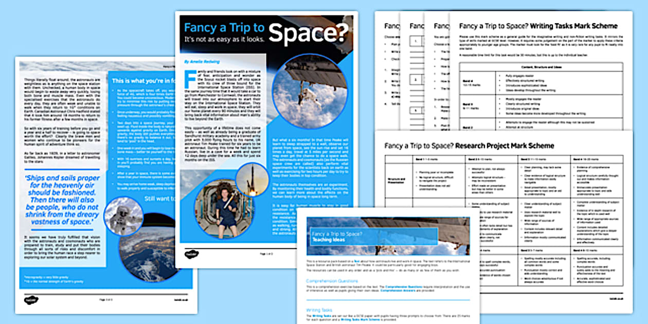 Fancy a Trip to Space? Resource Pack (teacher made) - Twinkl