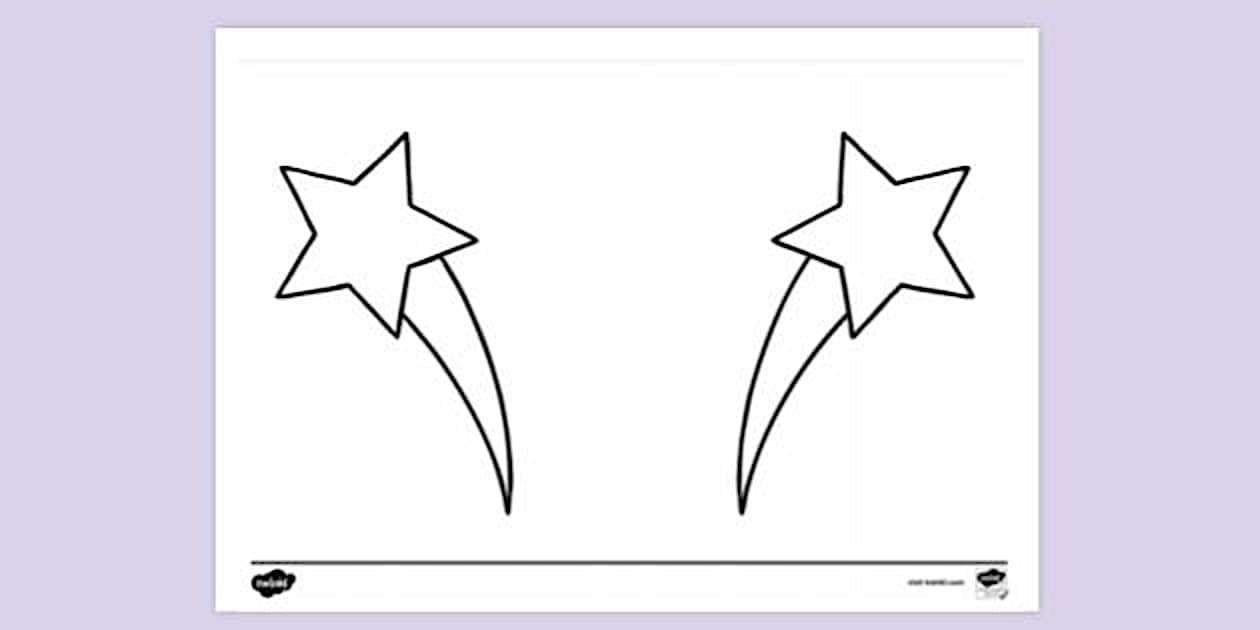 Star Deely Boppers Colouring | Colouring Sheets - Twinkl