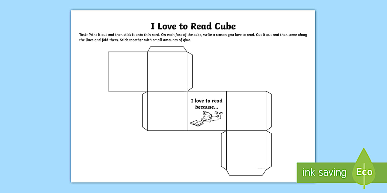 NSW Book Week I Love to Read Cube Activity (teacher made)