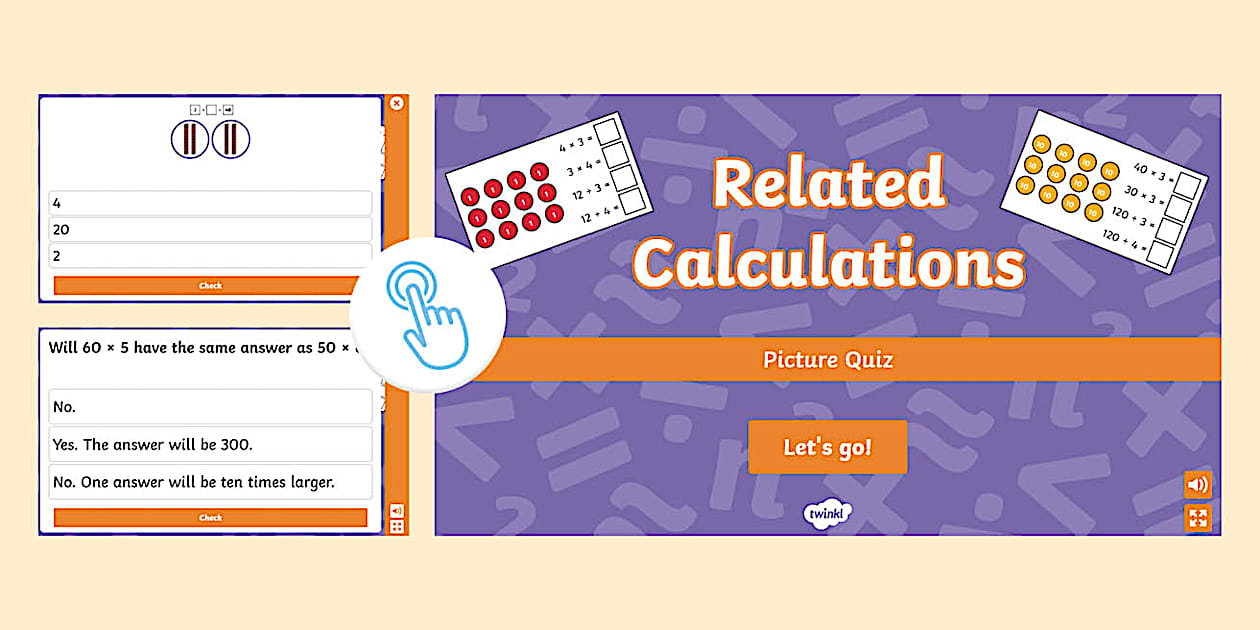 👉 Retrieval Practice: Related Calculations Maths Interactive Quiz