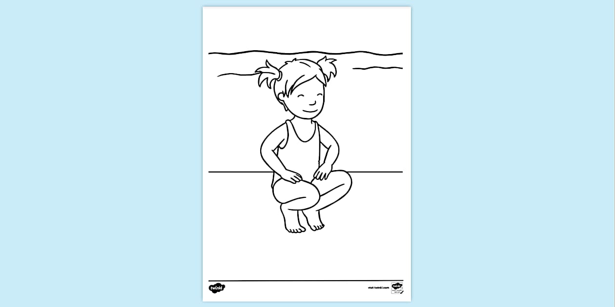 Get Head Wet Colouring Sheet | Colouring Sheets - Twinkl