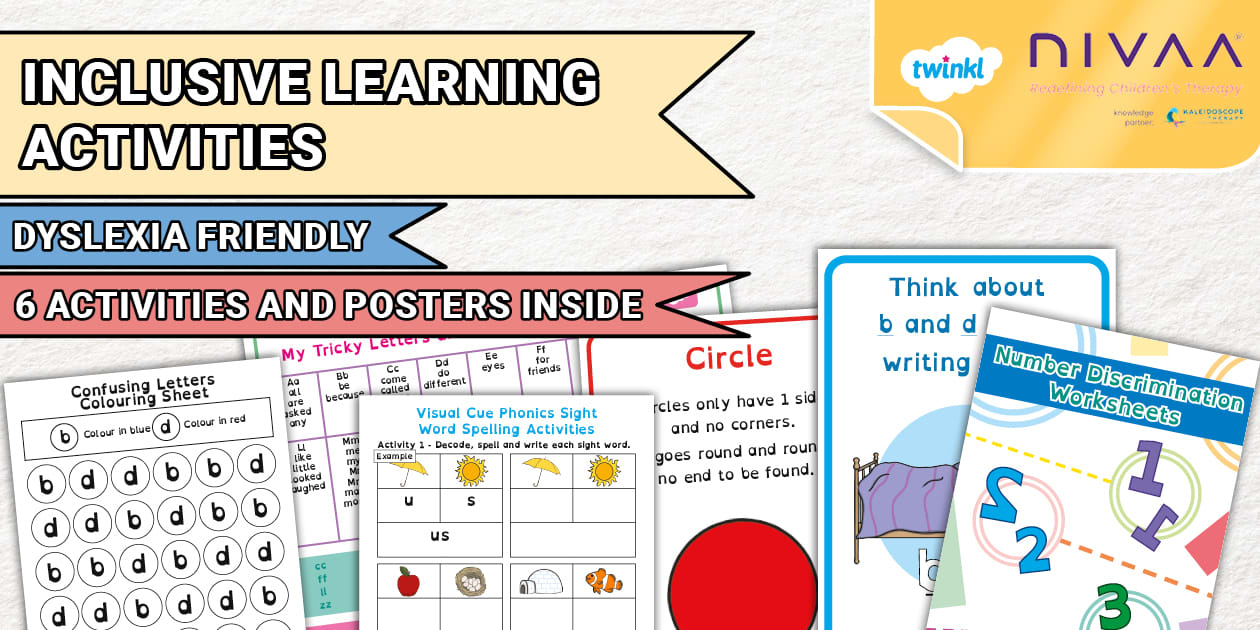 Twinkl X Nivaa Inclusive Dyslexia Learning Activity Pack