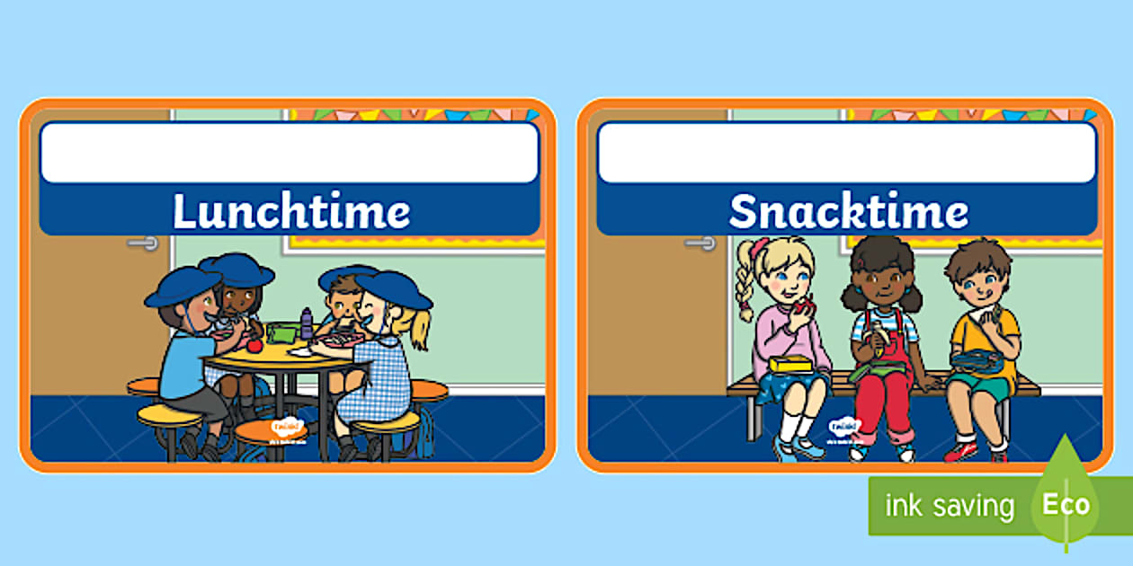 👉 Editable Lunchtime Snack Time Mat - Twinkl