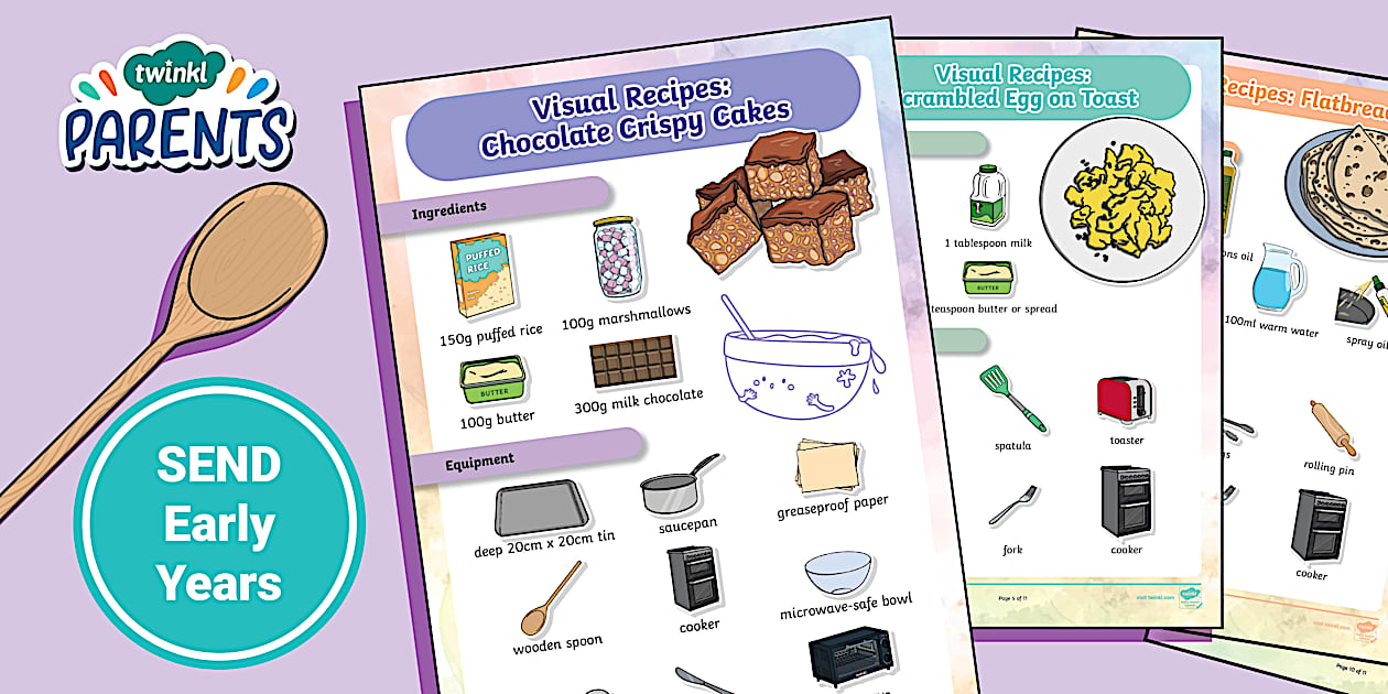 SEND Early Years Activities: Visual Recipes