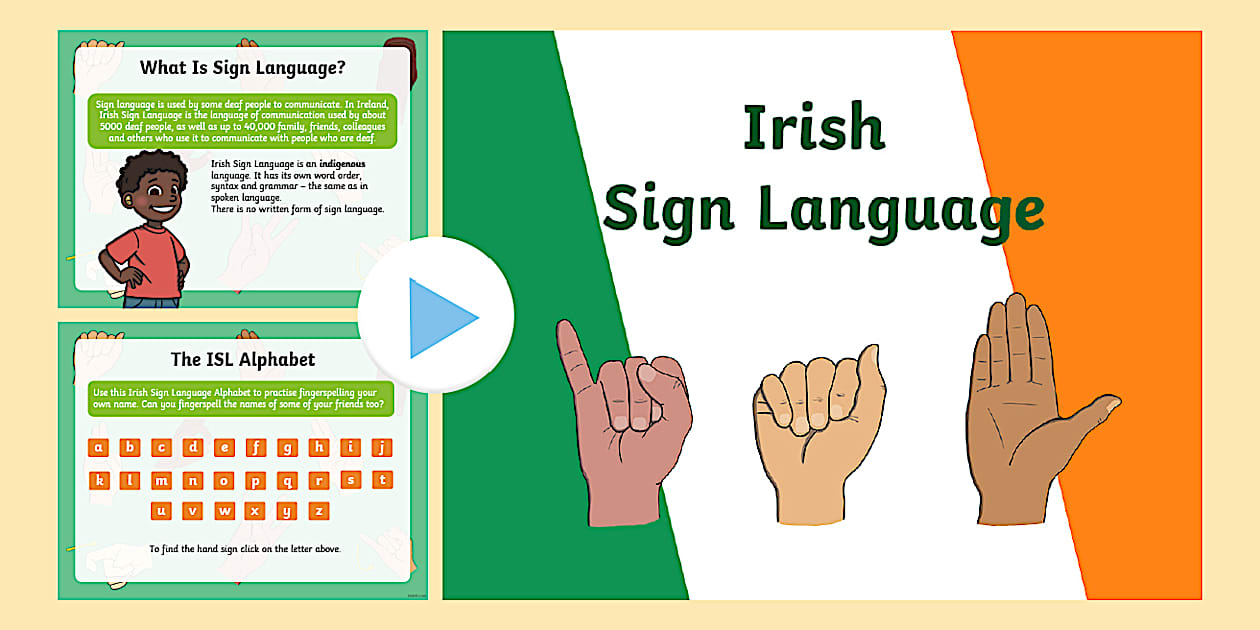 Irish Sign Language Resources | Information PowerPoint