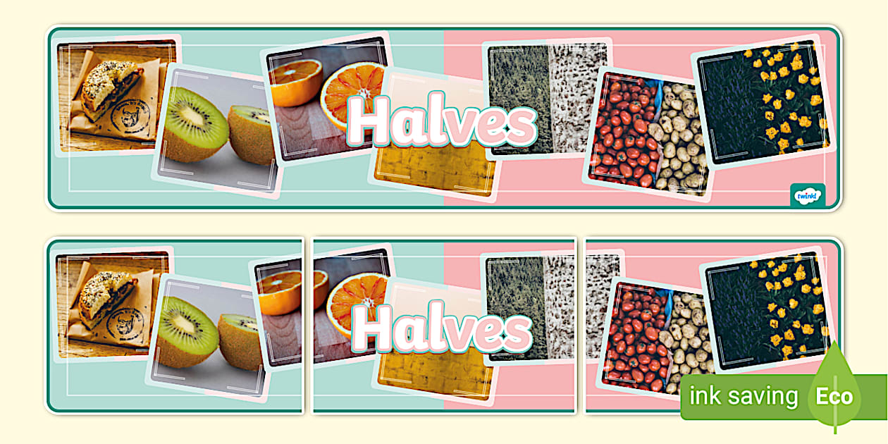 👉 Halves Display Banner (teacher made) - Twinkl