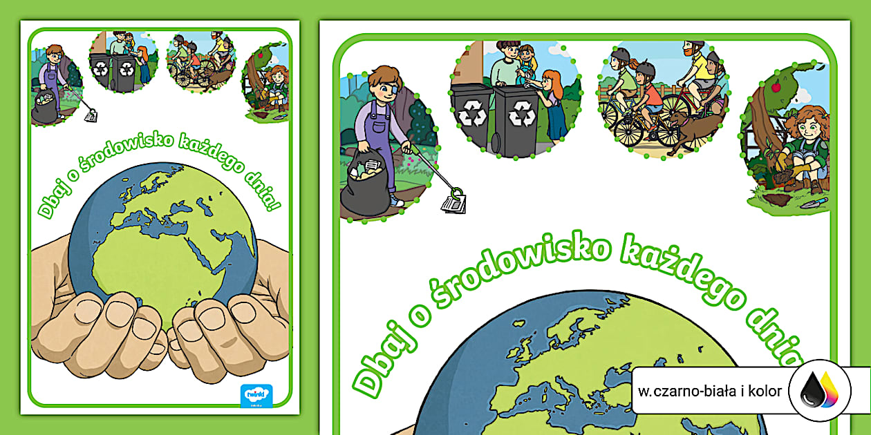 Dbamy o nasze środowisko | Plakat | Dzień Ziemi - Twinkl