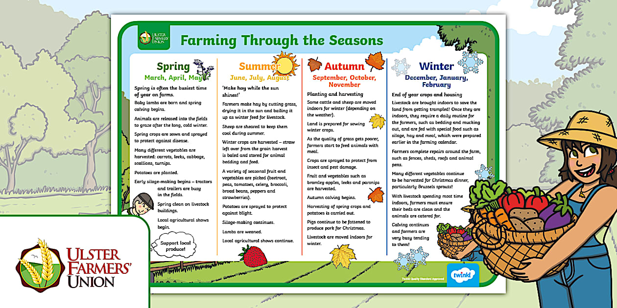 FREE! - Northern Ireland Farming Through the Seasons Calendar