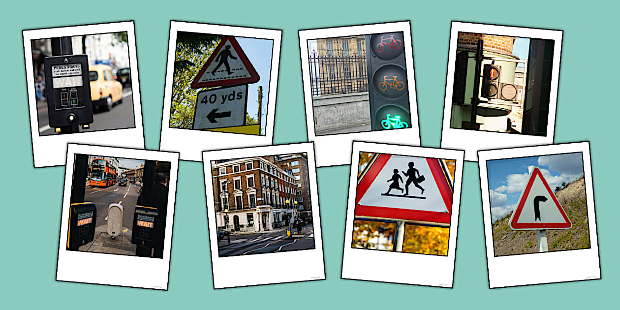 Road Safety Instant Style Photo Display Photos - Twinkl