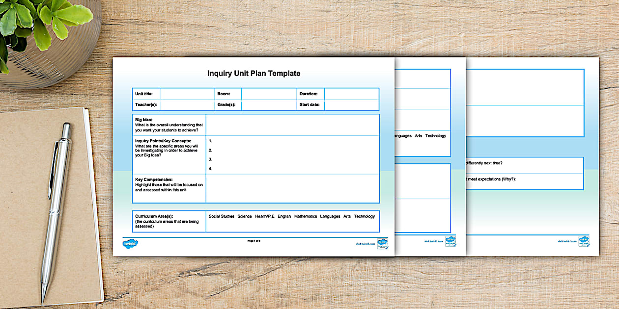 Unit Plan template For Ontario/ Ontario Lesson Plan Template