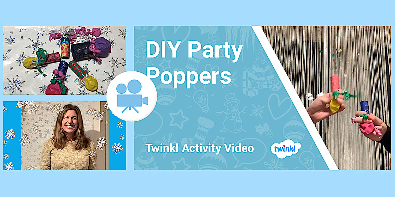 How To Make A DIY Party Popper | EYFS Crafts (teacher made)