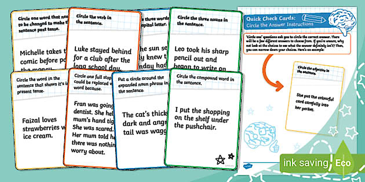 SAT SPaG Quick Check Cards | Parents Revision Support