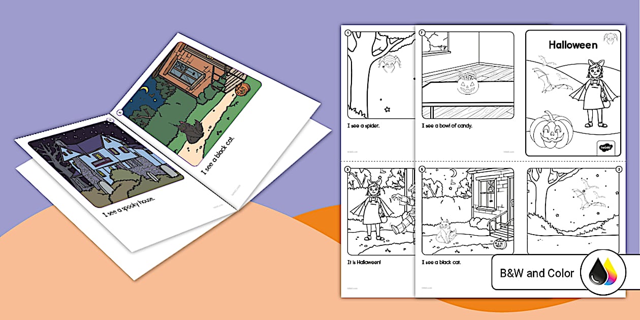 Halloween Early Emergent Reader Printable | ELA Booklet
