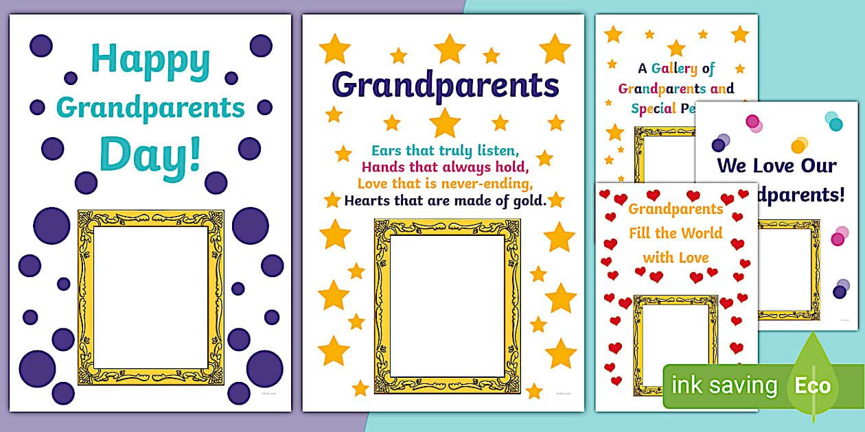 A Gallery of Grandparents Art Activity (teacher made)