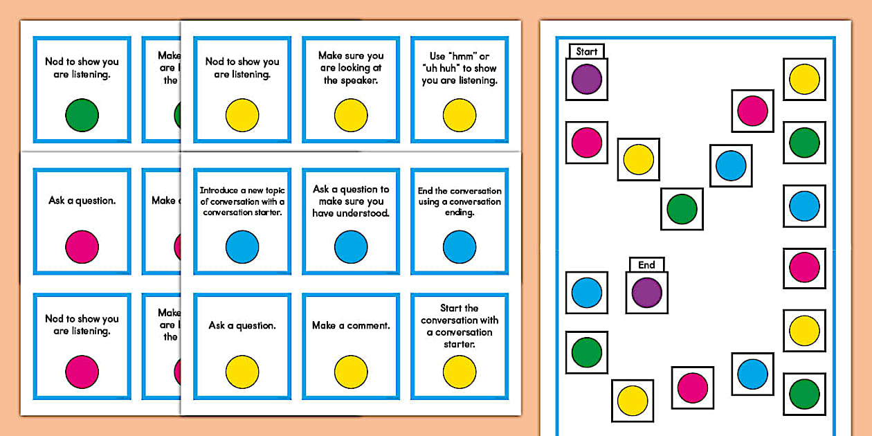 Conversation Practice Board Game (teacher made) - Twinkl