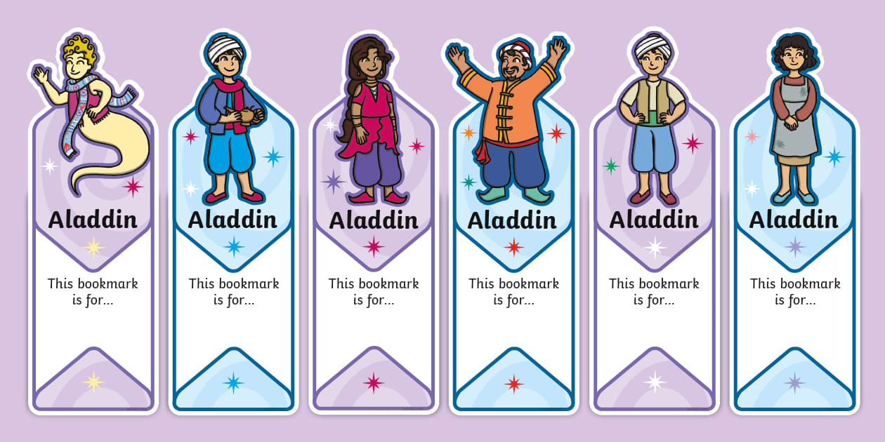 * NEW * Aladdin Editable Bookmarks (Teacher-Made) - Twinkl