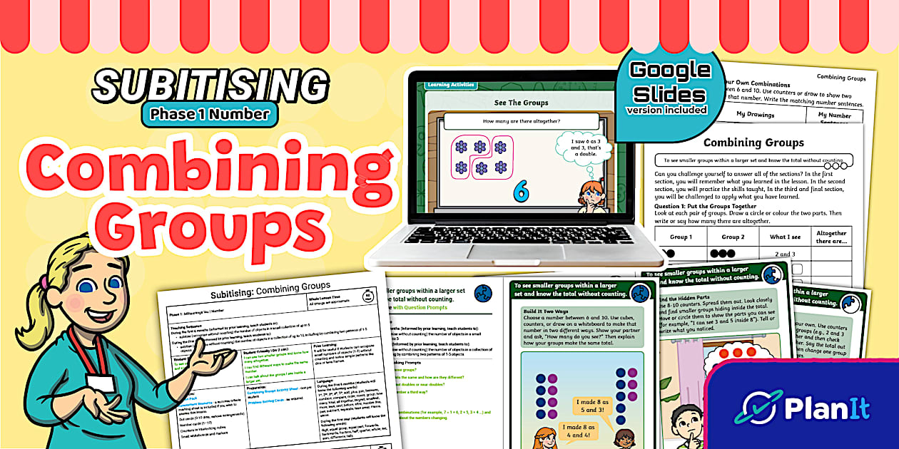 Phase 1 Number: Subitising (Combining Groups) Lesson 2
